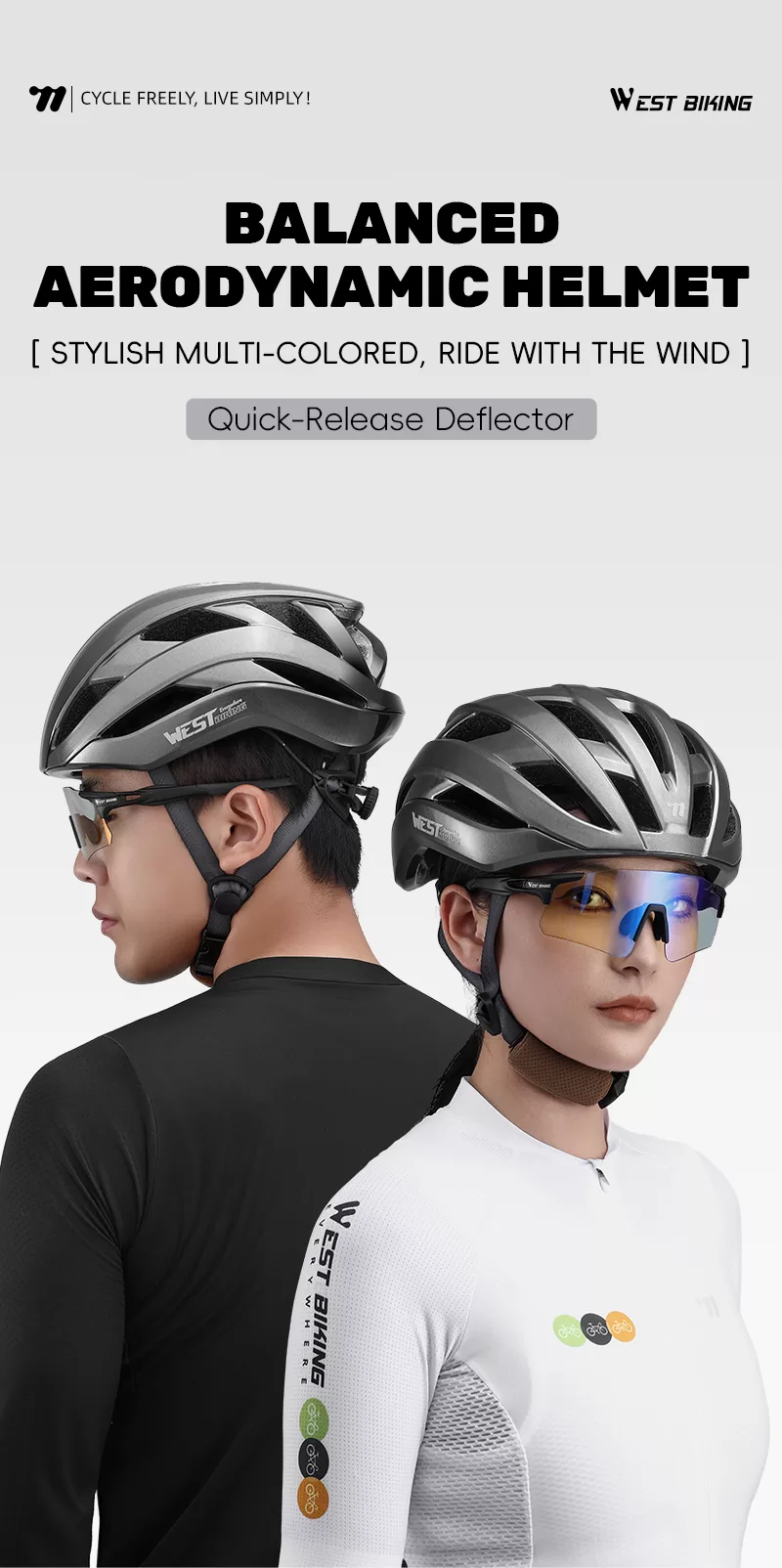WEST BIKING Aerodynamic Cycling Helmet - BeaverBike